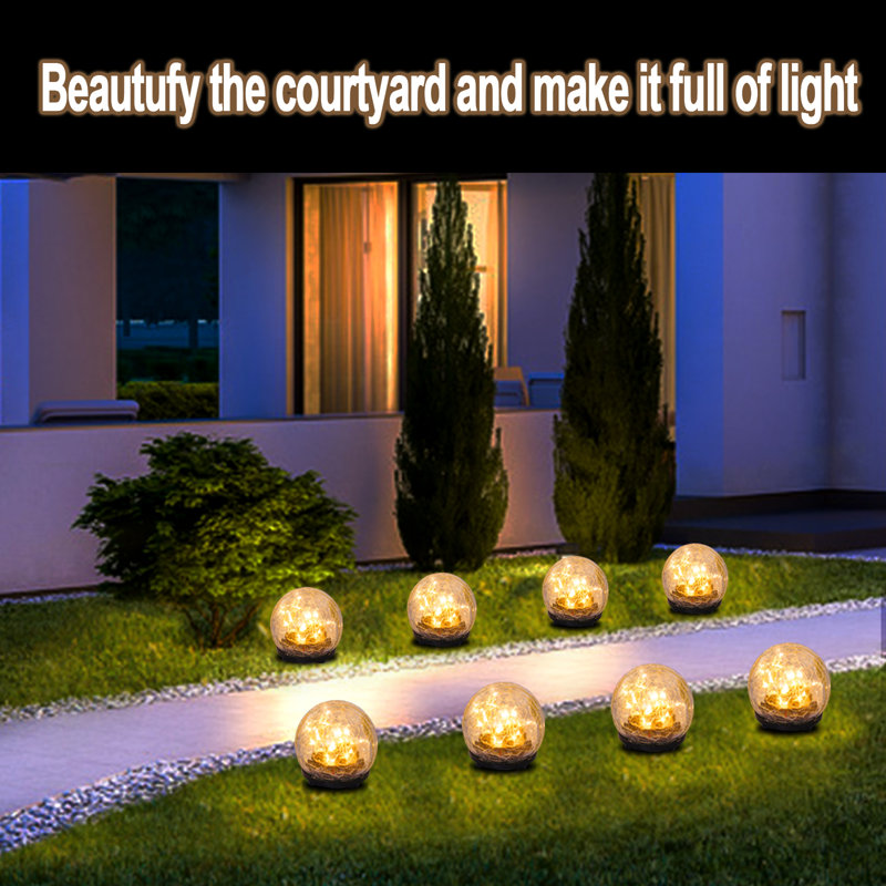 HEDAQI Clear/Black Low Voltage Solar Powered Integrated LED Pathway Light & Reviews | Wayfair